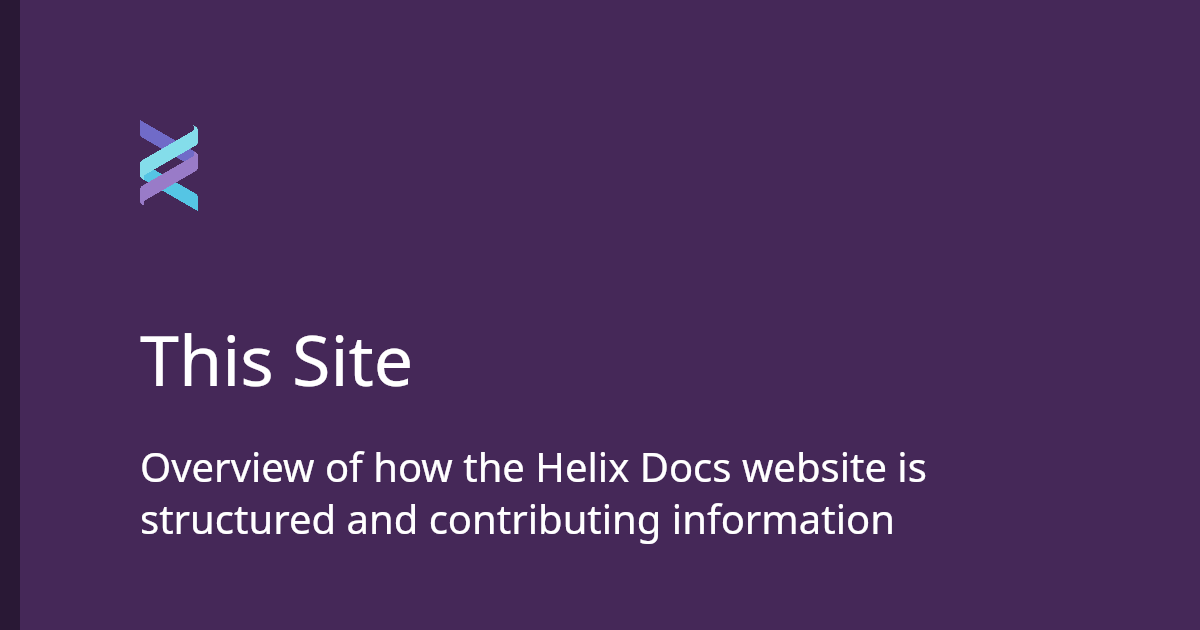 This Site | Helix