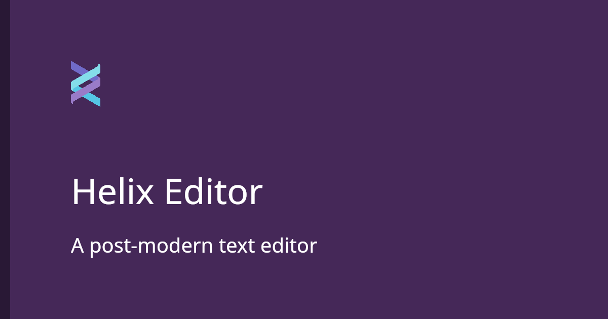 Helix Editor Helix